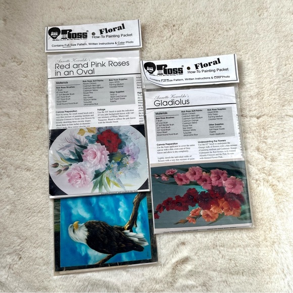 Bob Ross | Art | Bob Ross Howto Painting Packet X 3 Bundle | Poshmark